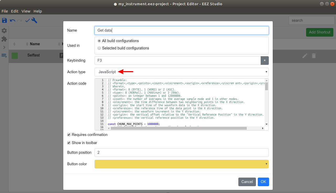 EEZ project items – EEZ