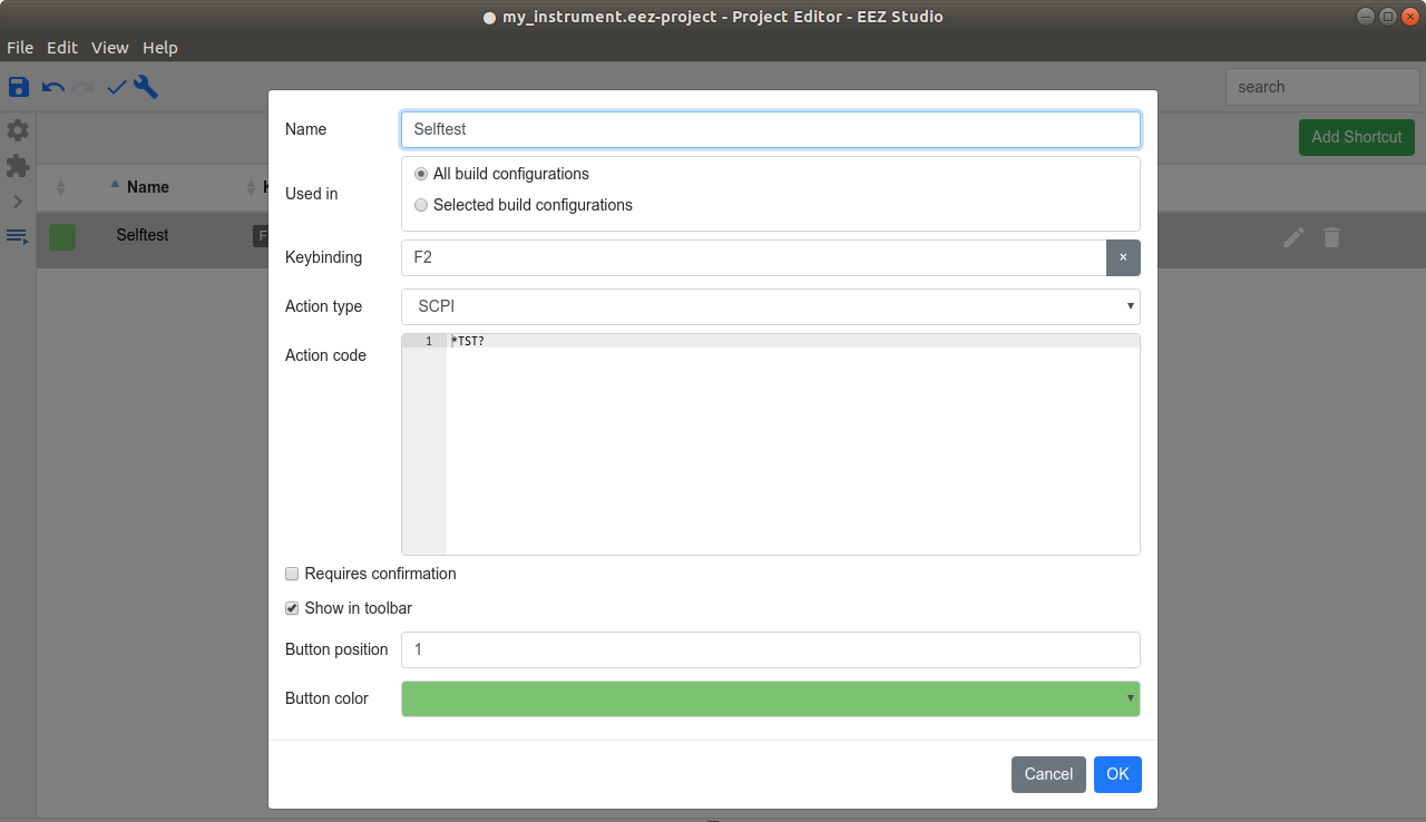 EEZ project items – EEZ