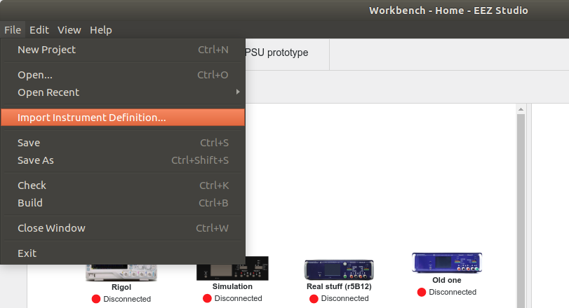 EEZ project – Check and build IEXT – EEZ